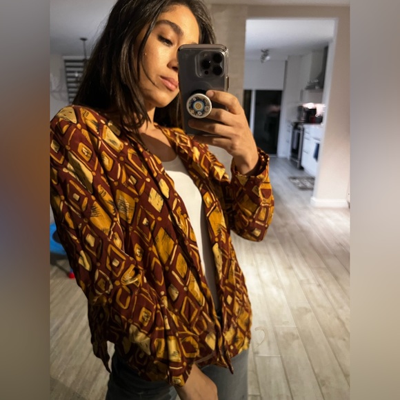 via seta studio | Jackets & Coats | Via Seta Studio Vintage Silk Jacket ...